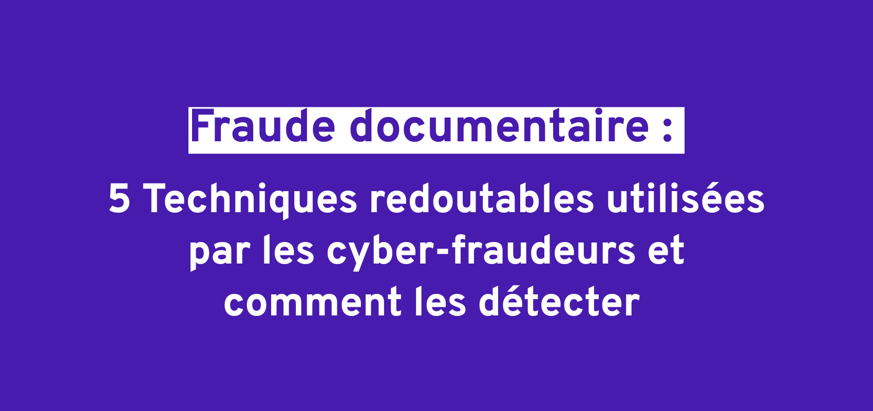 Solutions KYC & lutte contre la fraude identitaire - RESOCOM